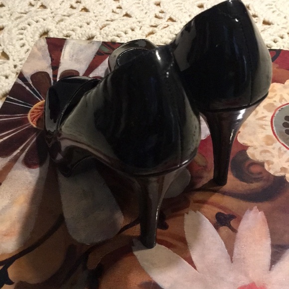 Aldo | Shoes | Open Toed Patent Leather Pumps 4 Aldo | Poshmark